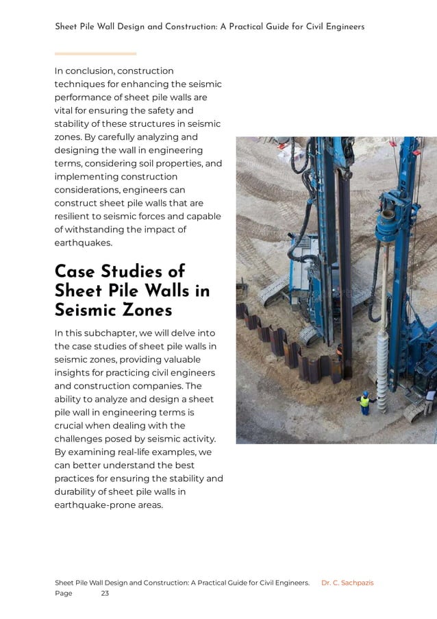 Sheet Pile Wall Design and Construction: A Practical Guide for Civil ...