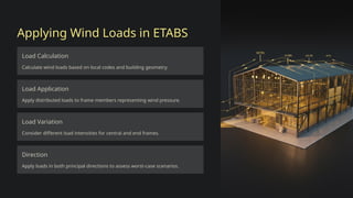 Sachpazis: Design of Steel Warehouse in ETABS | PPTX