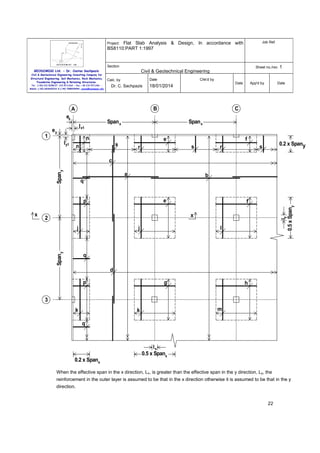 Sachpazis: Flat slab design to bs8110 part 1-1997 | PDF