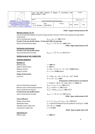 Sachpazis: Flat slab design to bs8110 part 1-1997 | PDF