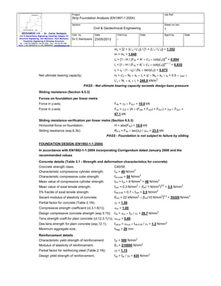 Sachpazis: Strip Foundation Analysis and Design example (EN1997-1:2004 ...