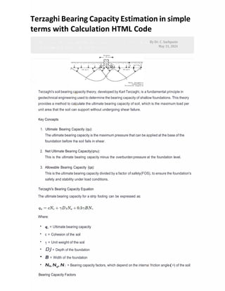 Sachpazis:Terzaghi Bearing Capacity Estimation in simple terms with ...