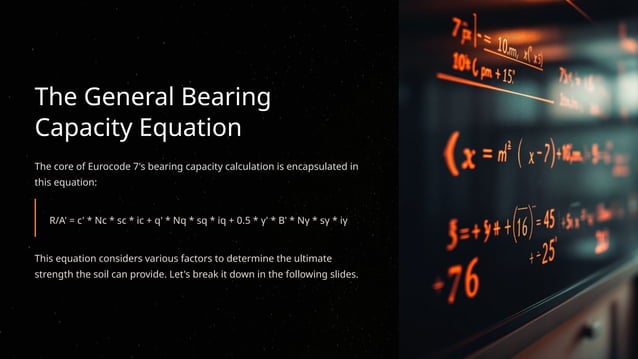 Sachpazis: Understanding Bearing Capacity Equations in Eurocode 7 | PPTX