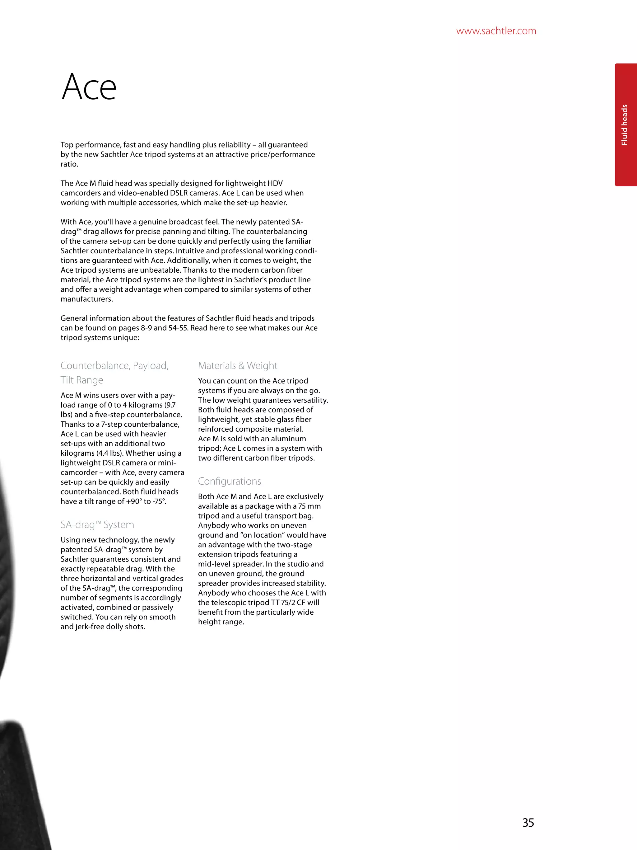 Sachtler System Ace L | PDF