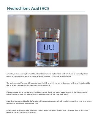 Which acids are considered the strongest? | PDF