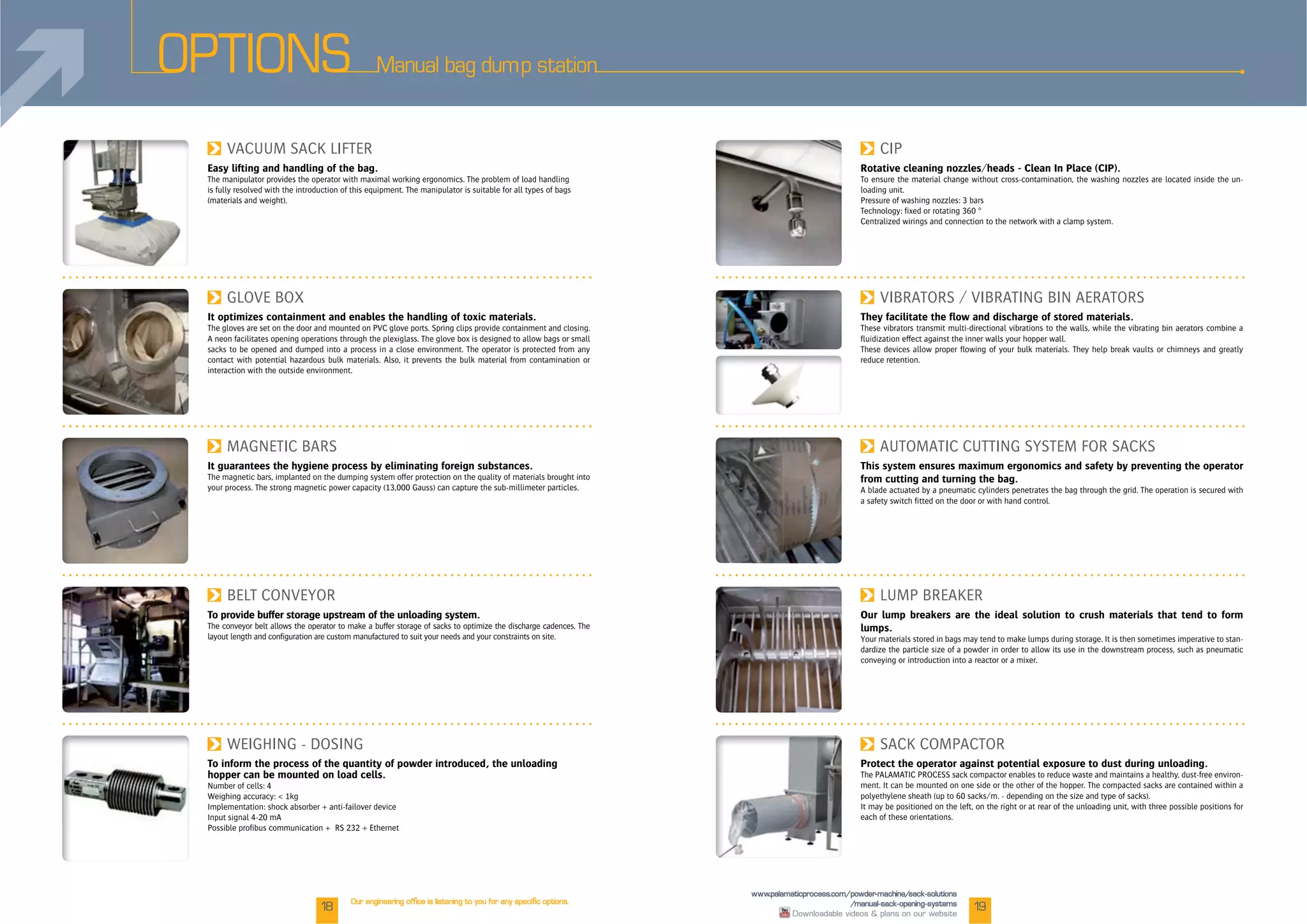 Sack handling solutions palamatic process | PDF