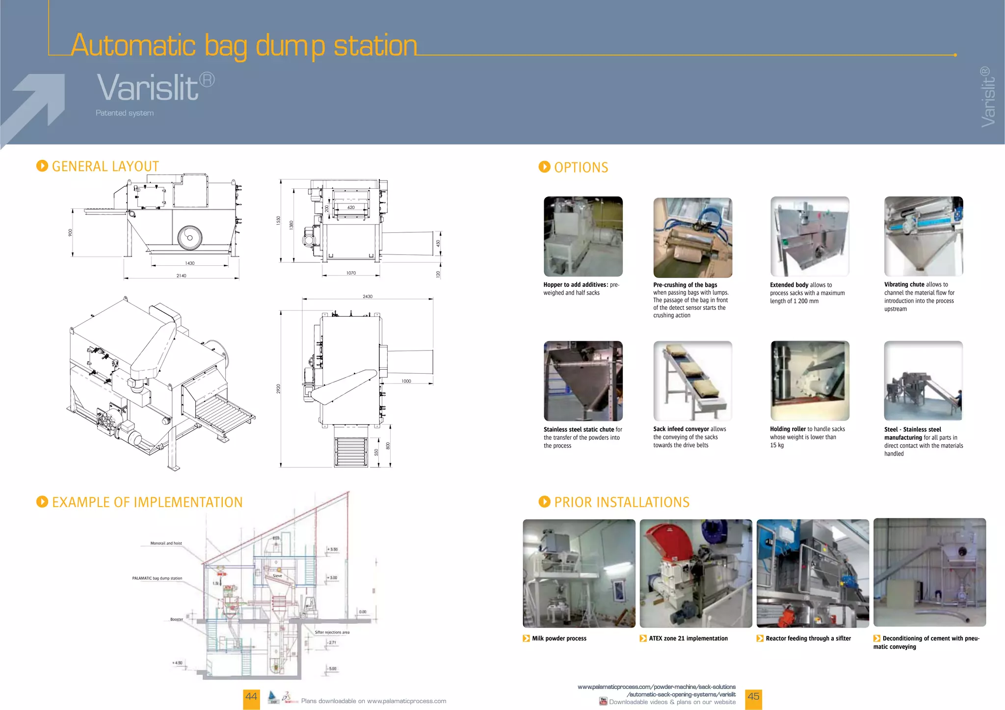 Sack handling solutions palamatic process | PDF