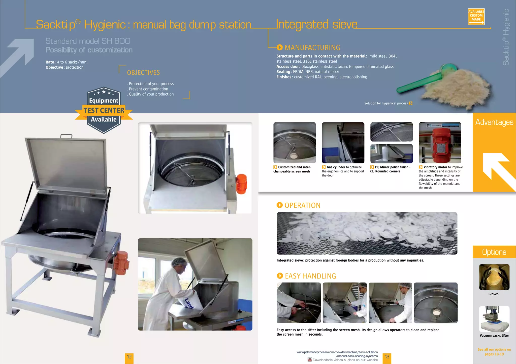 Sack handling solutions palamatic process | PDF