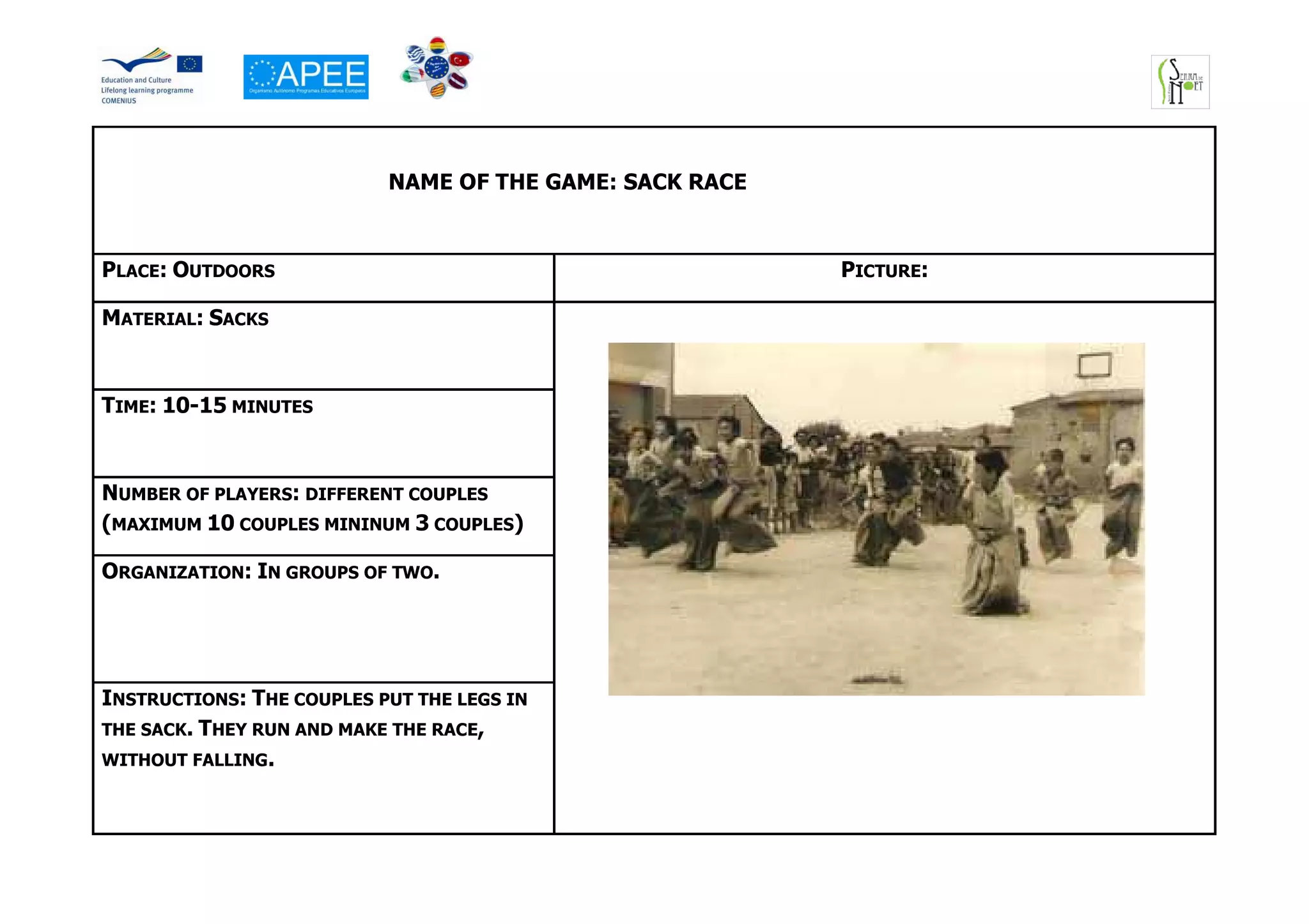 Sacks race | PDF