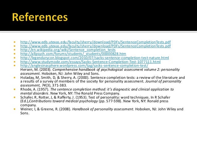 Hayling Sentence Completion Test California writing service - writewii