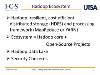 Multi-layer Authorization Framework for Hadoop Ecosystem | PPT