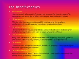 SECRETARIAL AUDIT – AN OVERVIEW | PPT