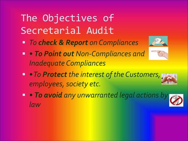 SECRETARIAL AUDIT – AN OVERVIEW | PPT | Financial Regulation | Economy