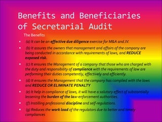SECRETARIAL AUDIT – AN OVERVIEW | PPT
