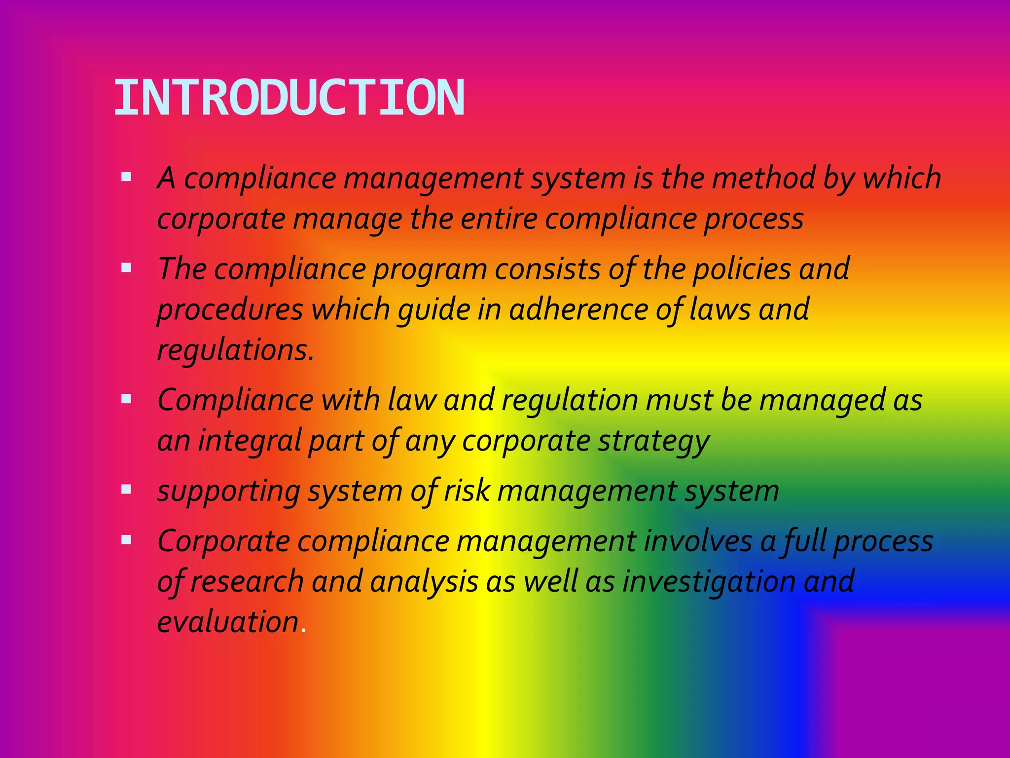 compliance Management due deligance | PPT