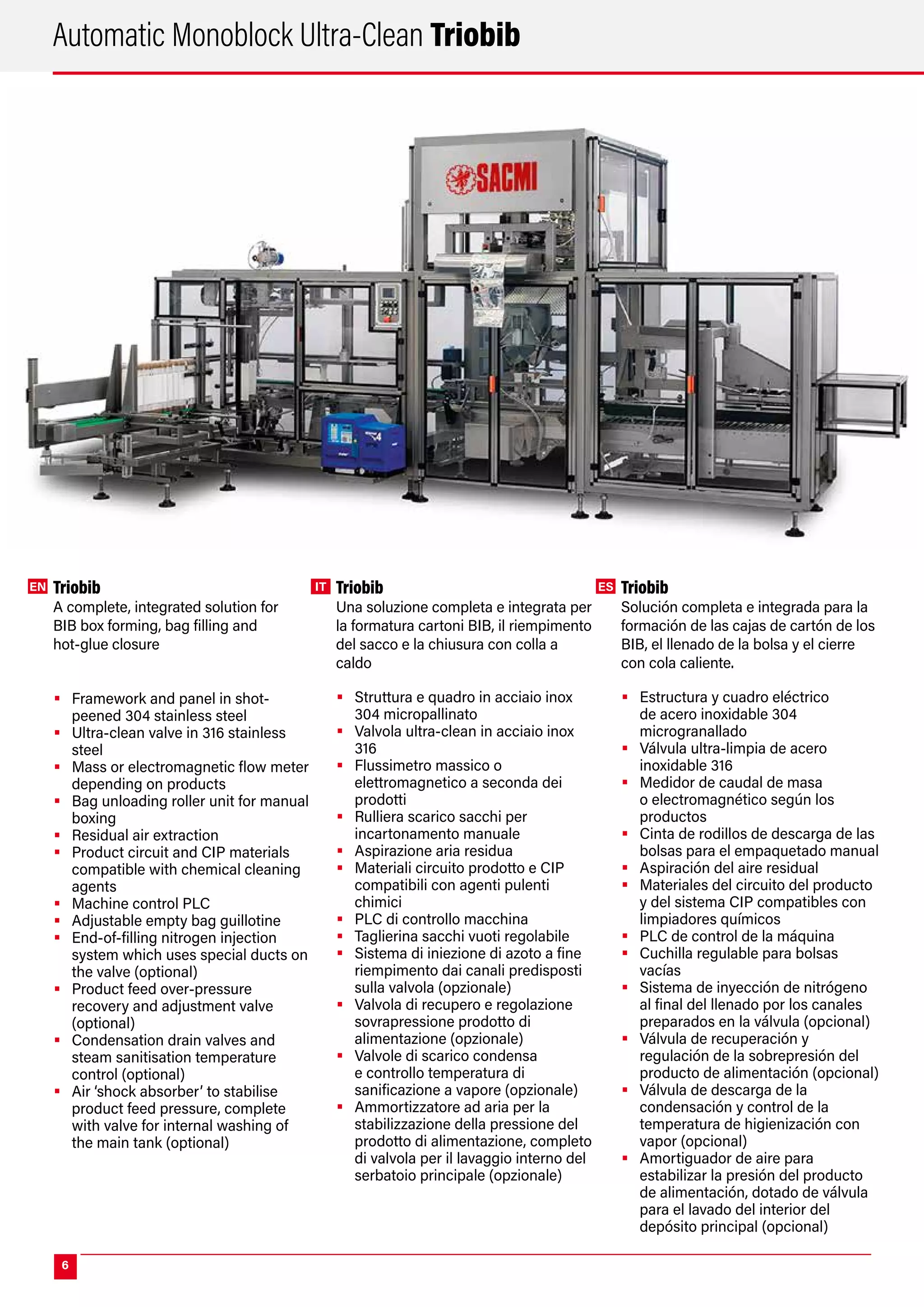 Sacmi presentation bag-in-box | PDF
