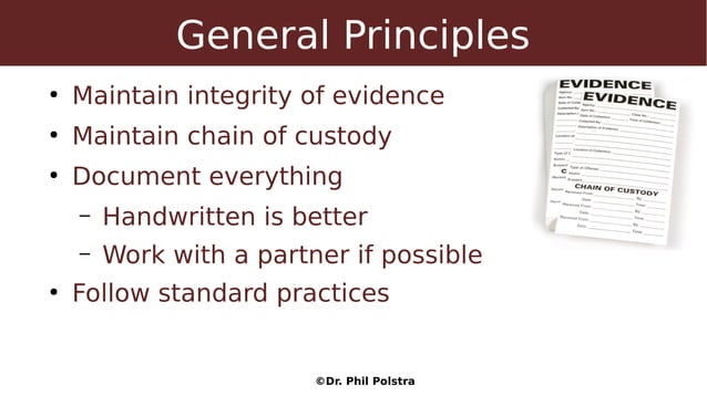 (SACON) Dr. Phil Polstra - windows & linux forensics | PPT