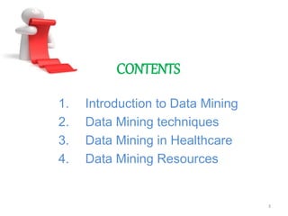 Data mining in healthcare | PPTX