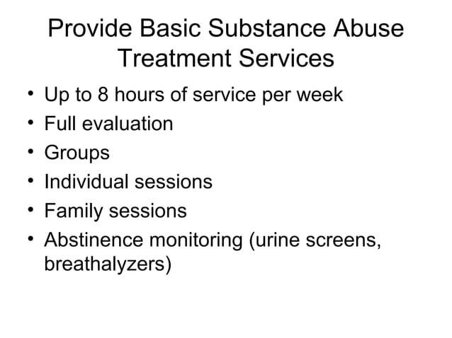 Substance Abuse Counseling Program_Take Home Message | PPT