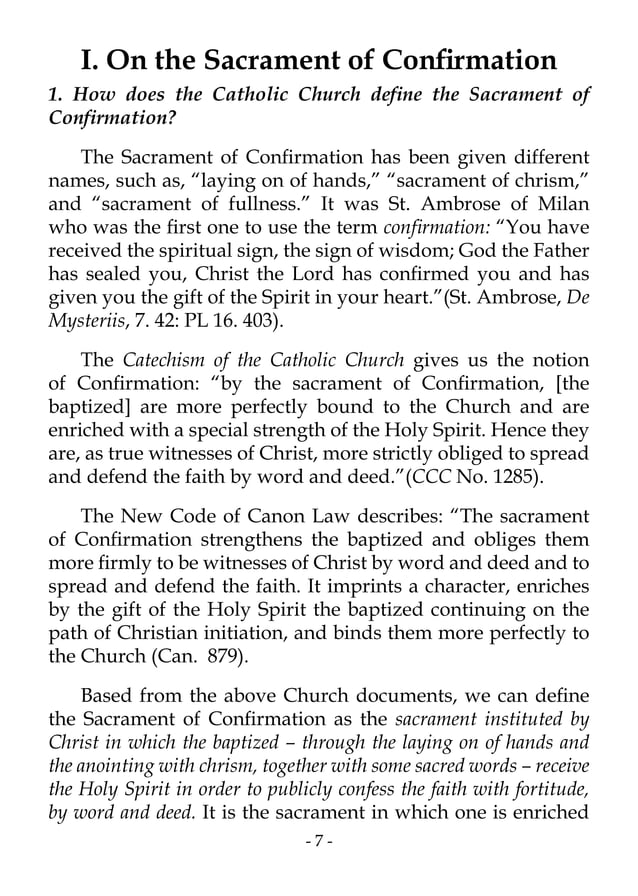 Sacrament of-confirmation | PDF | Christianity | Religion & Spirituality