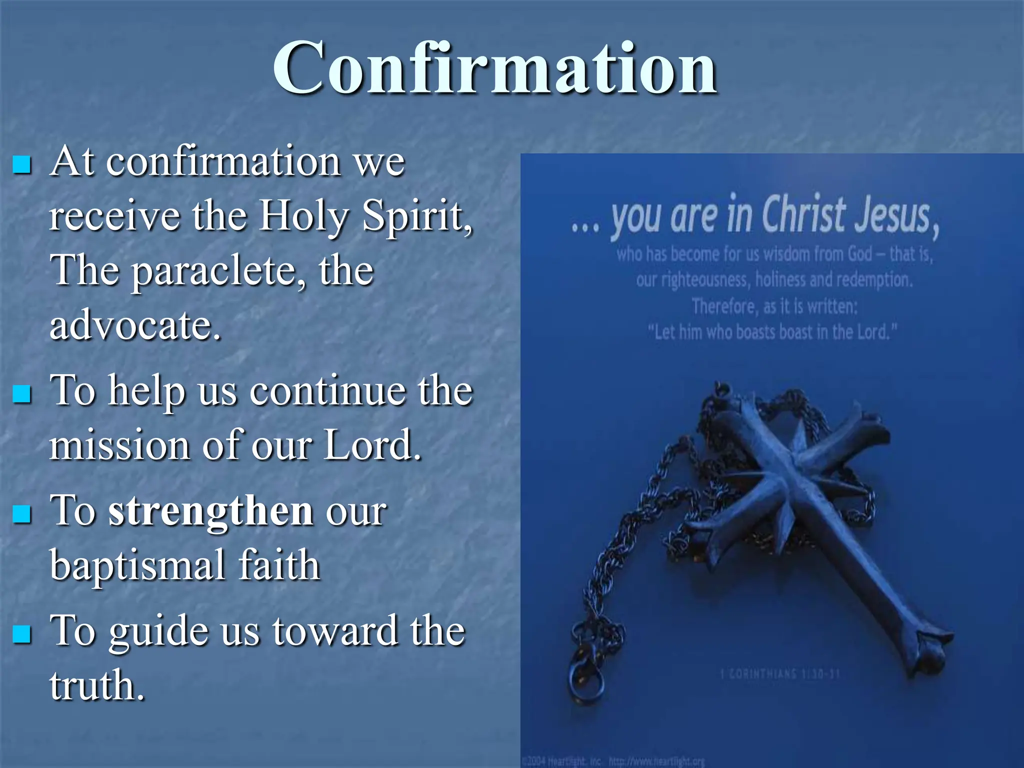 Catechism for the sacrament of confirmation | PPT