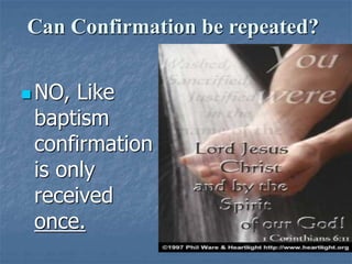 Catechism for the sacrament of confirmation | PPT