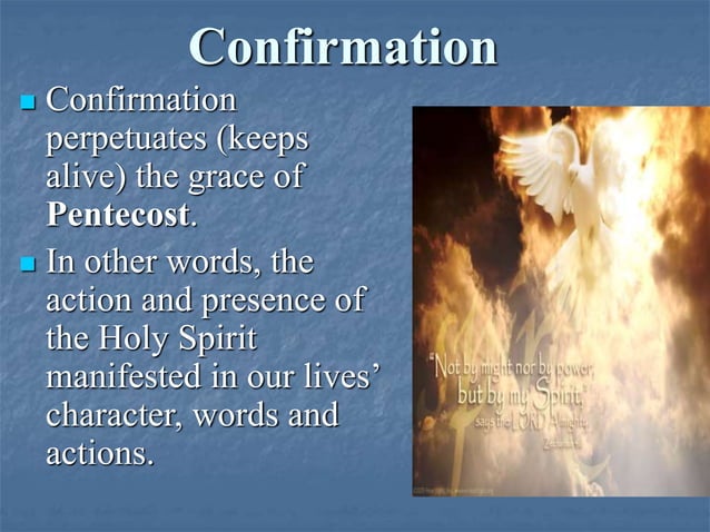Catechism for the sacrament of confirmation | PPT