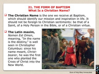 sacrament+1+baptism IN THEOLOGY SUBJECT 2ND YEAR | PPSX