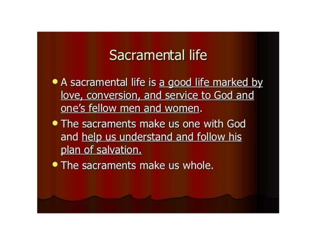 Sacrament and seven sacraments | PPTX