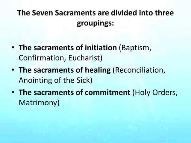 Sacrament and seven sacraments | PPTX
