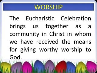 Sacrament Celebration of faith | PPTX