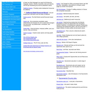 Sacramento County Job Seeker Resources | PDF