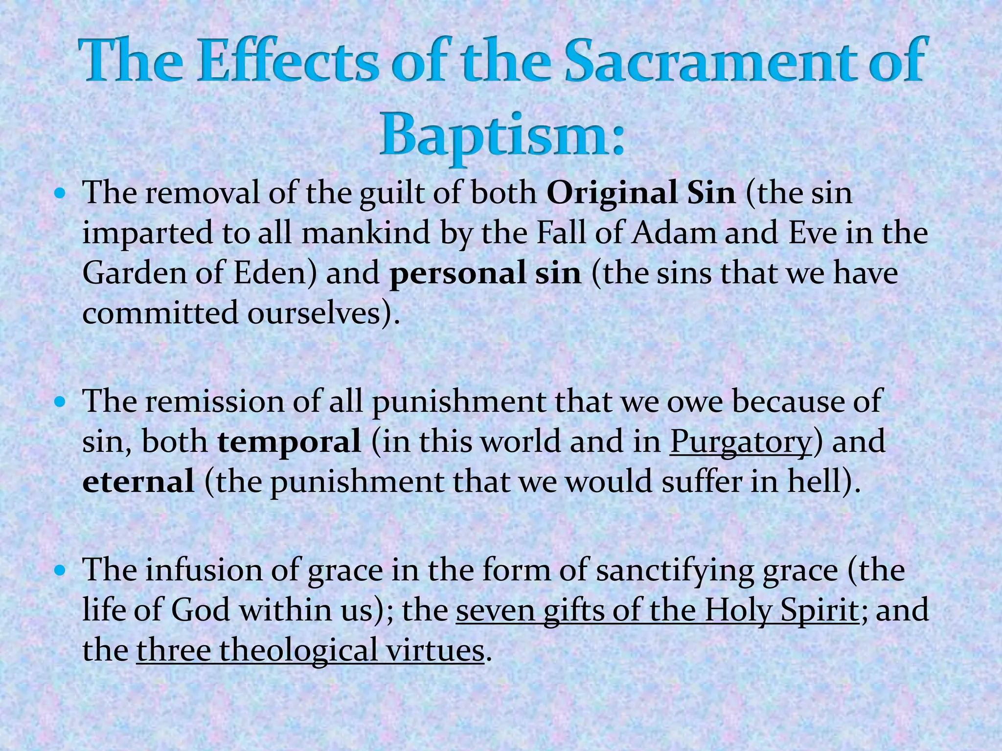 Sacrament of baptism | PPTX