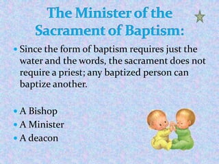 Sacrament of baptism | PPTX