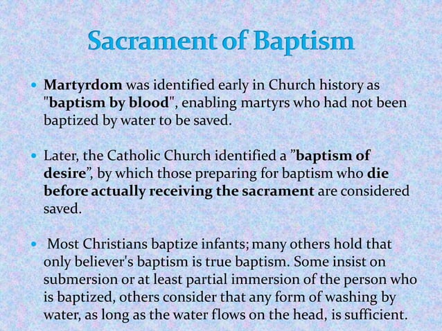 Sacrament of baptism | PPTX