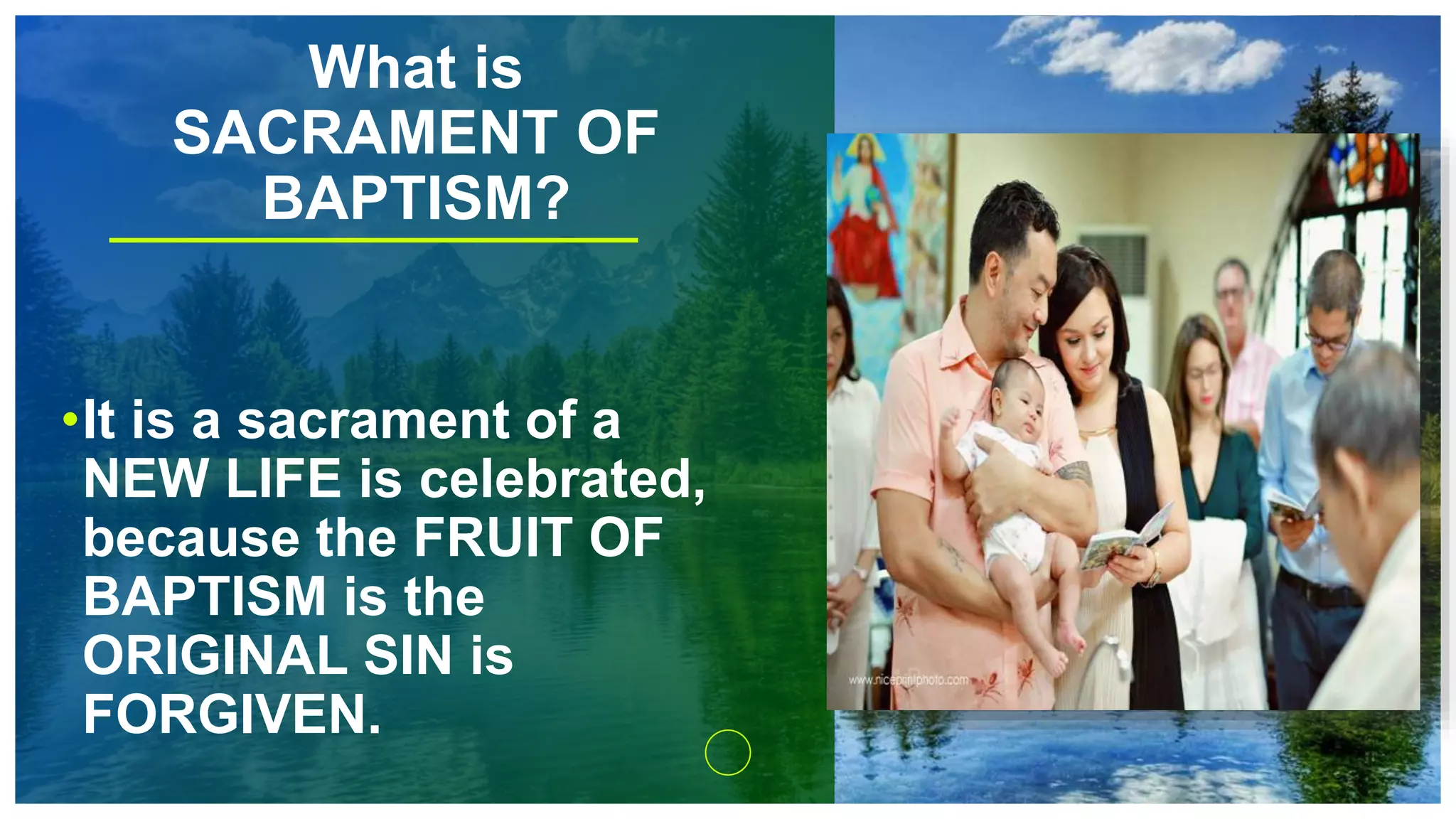 Sacrament of baptism | PPTX