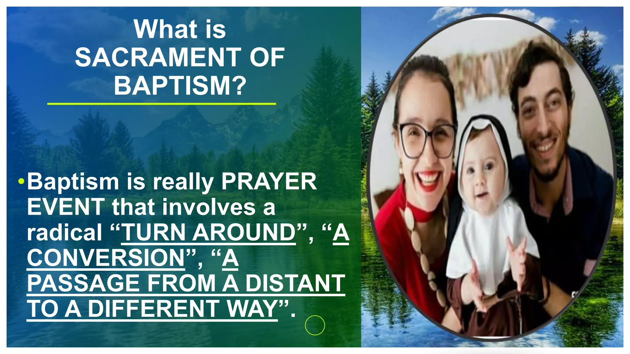 Sacrament of baptism | PPTX