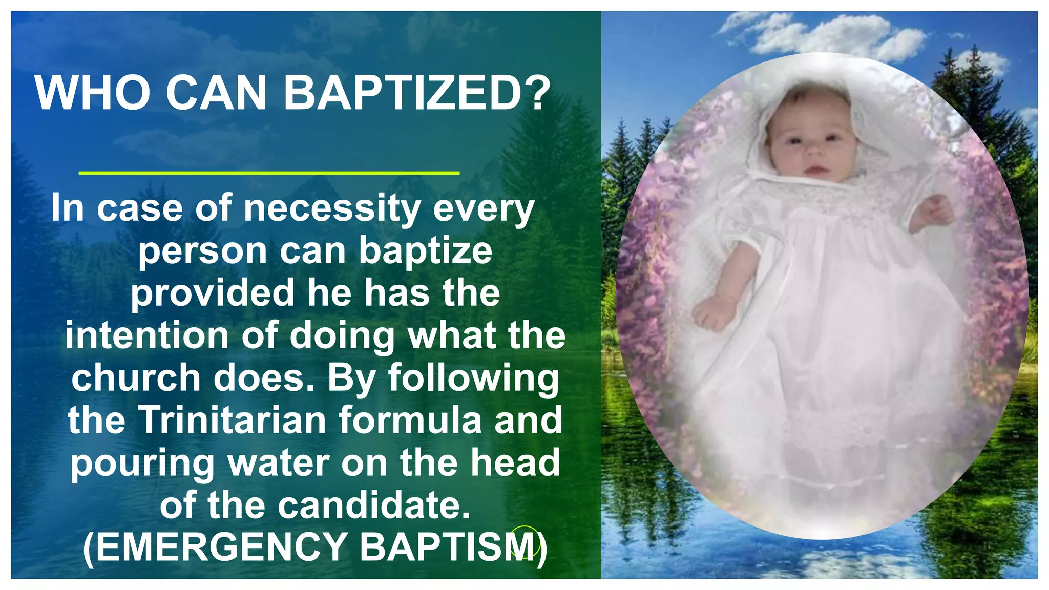 Sacrament of baptism | PPTX