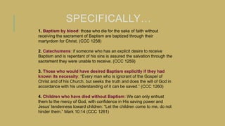 The Sacrament Of Baptism, the seven sacrament | PPTX