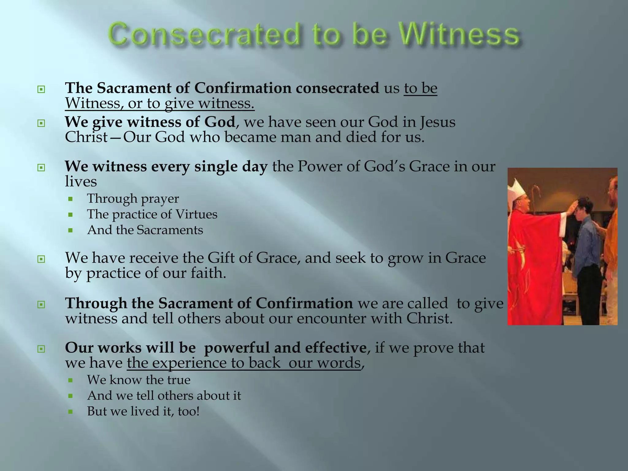 Sacrament of confirmation | PPTX