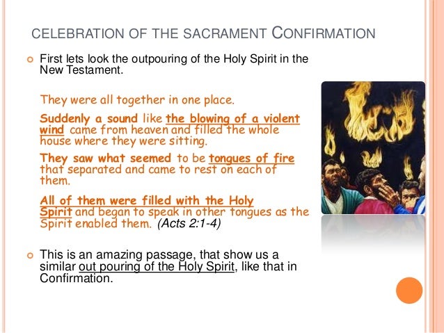 Explanation Of The Sacrament Confirmation