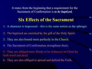 Sacrament of Confirmation | PPT