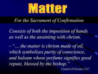 Sacrament of Confirmation | PPT