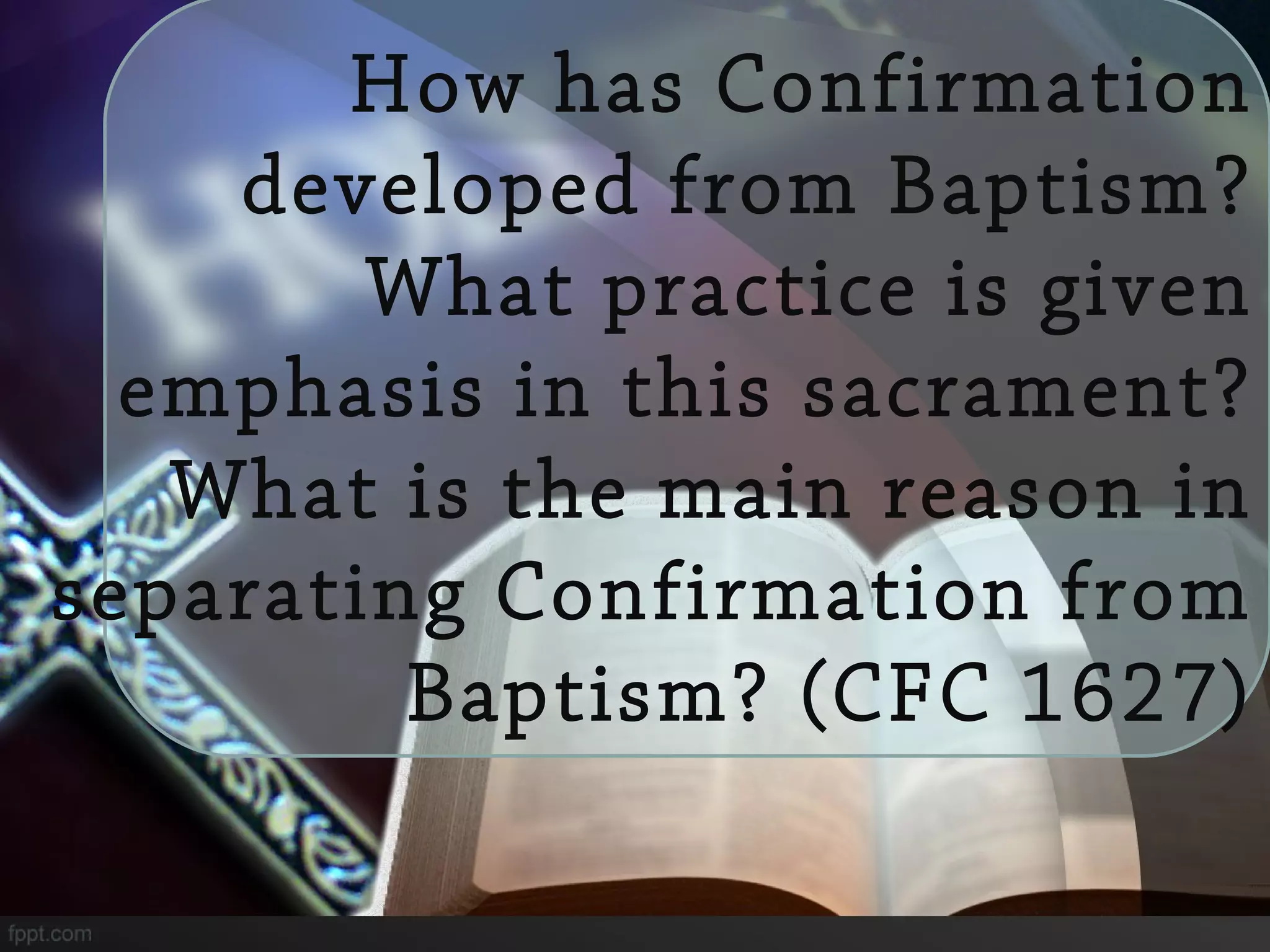 Sacrament of Confirmation | PPT
