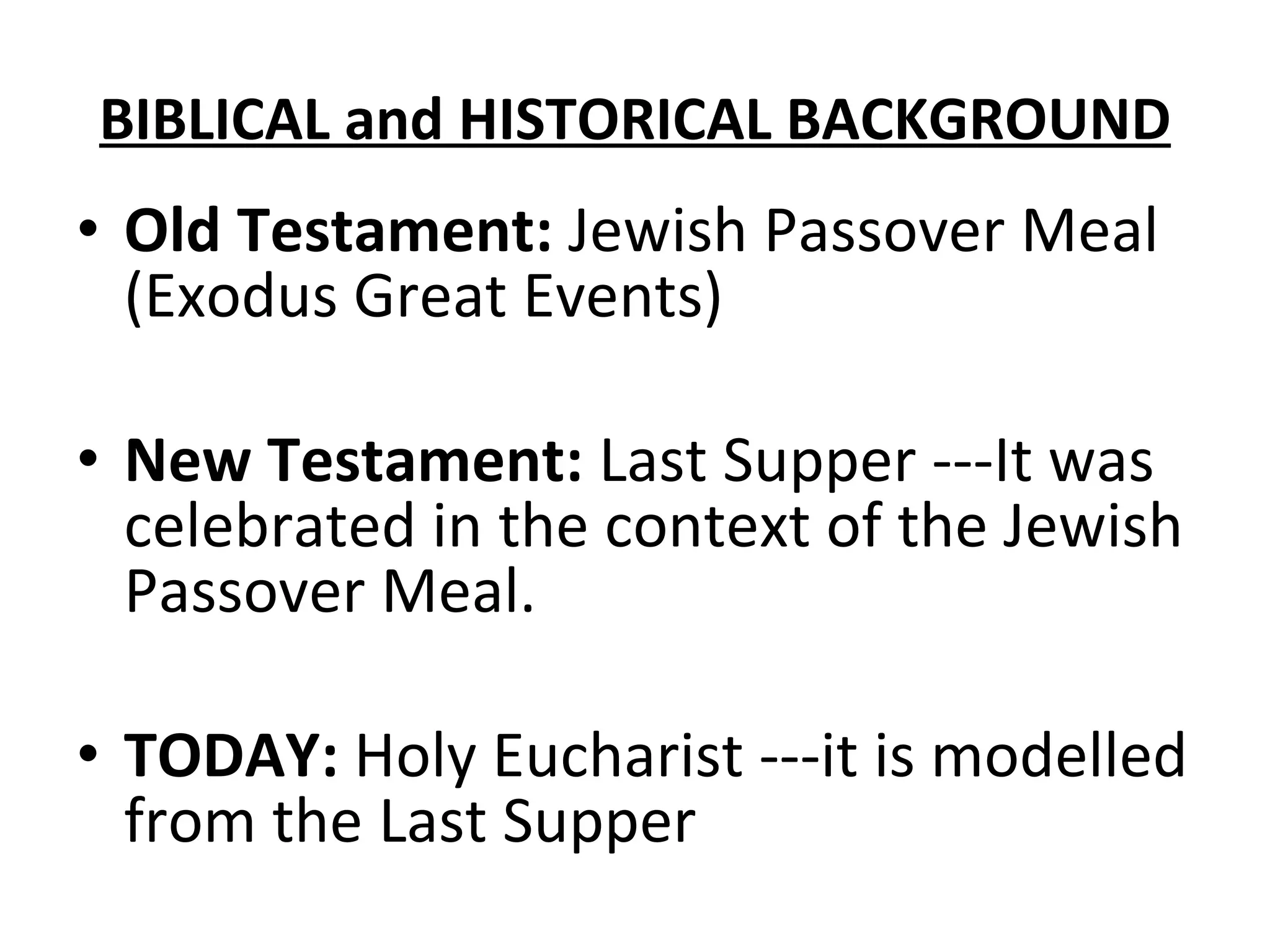 Sacrament of holy eucharist | PPT