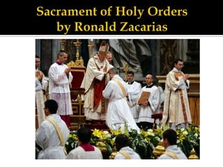 Sacrament of holy orders | PPTX