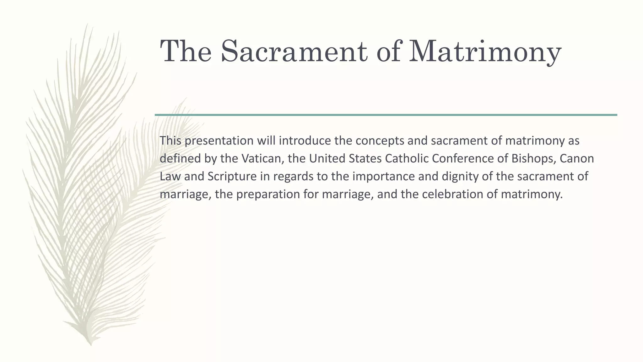 Sacrament of Marriage 2018 | PPTX