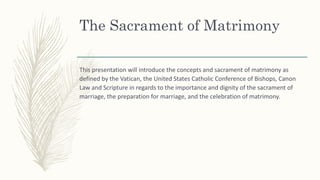 Sacrament of Marriage 2018 | PPTX