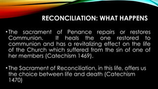 THE SACRAMENT OF RECONCILIATION / PENANCE IN THE ROMAN CATHOLIC CHURCH ...