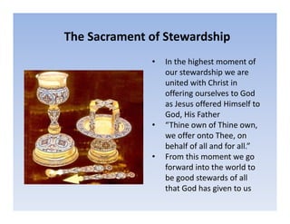 The Sacrament of Stewardship | PDF